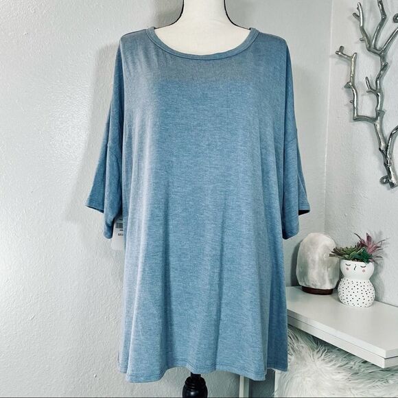 hopely | Tops | Nwthopelyoversized Cozy Tee Blue | Poshmark